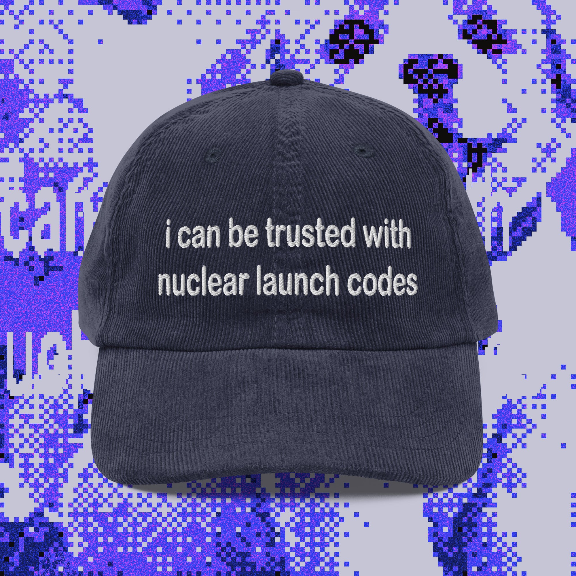 nuclear launch codes - corduroy hat – dogecore