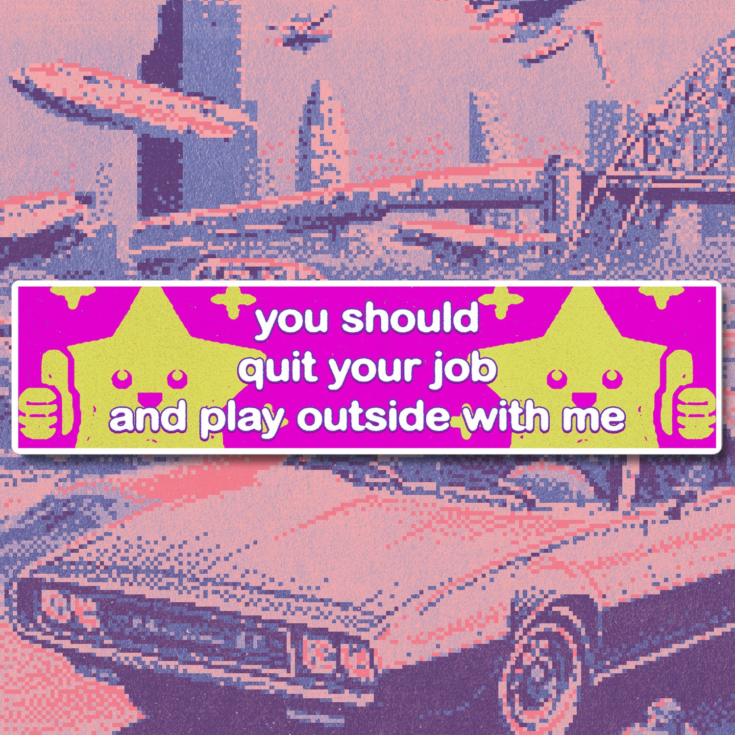 quit your job bumper sticker – dogecore