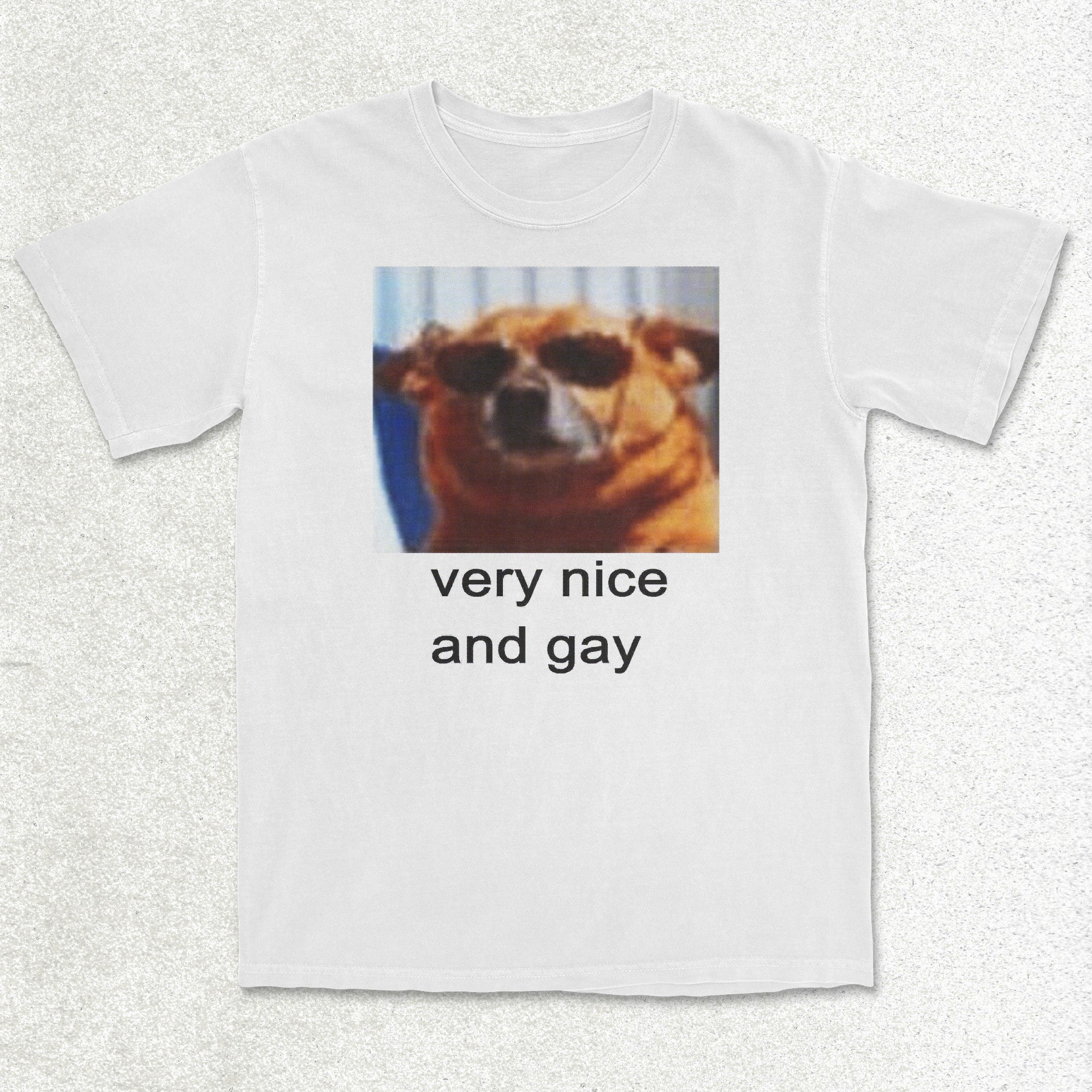 very nice and gay - t-shirt – dogecore