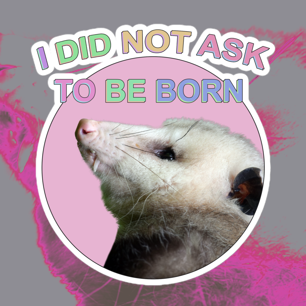 i did not ask - sticker – dogecore